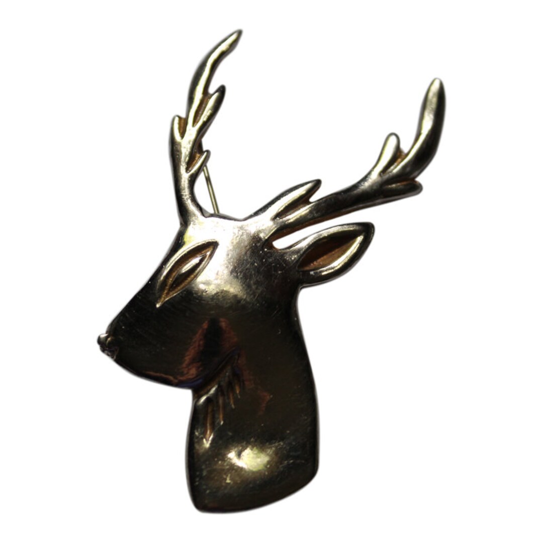 Vintage Kandell and Marcus NY Reindeer Head Brooch/pin 1940 Gift for ...