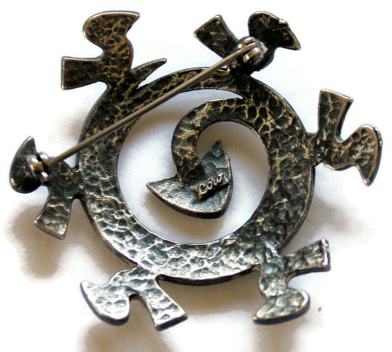 Serpent and Birds Pin Vintage Coro Brooch / Pin Snake - Etsy