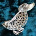 Vintage Coro Pink Rhinestone Duck Bird Brooch/pin - Etsy