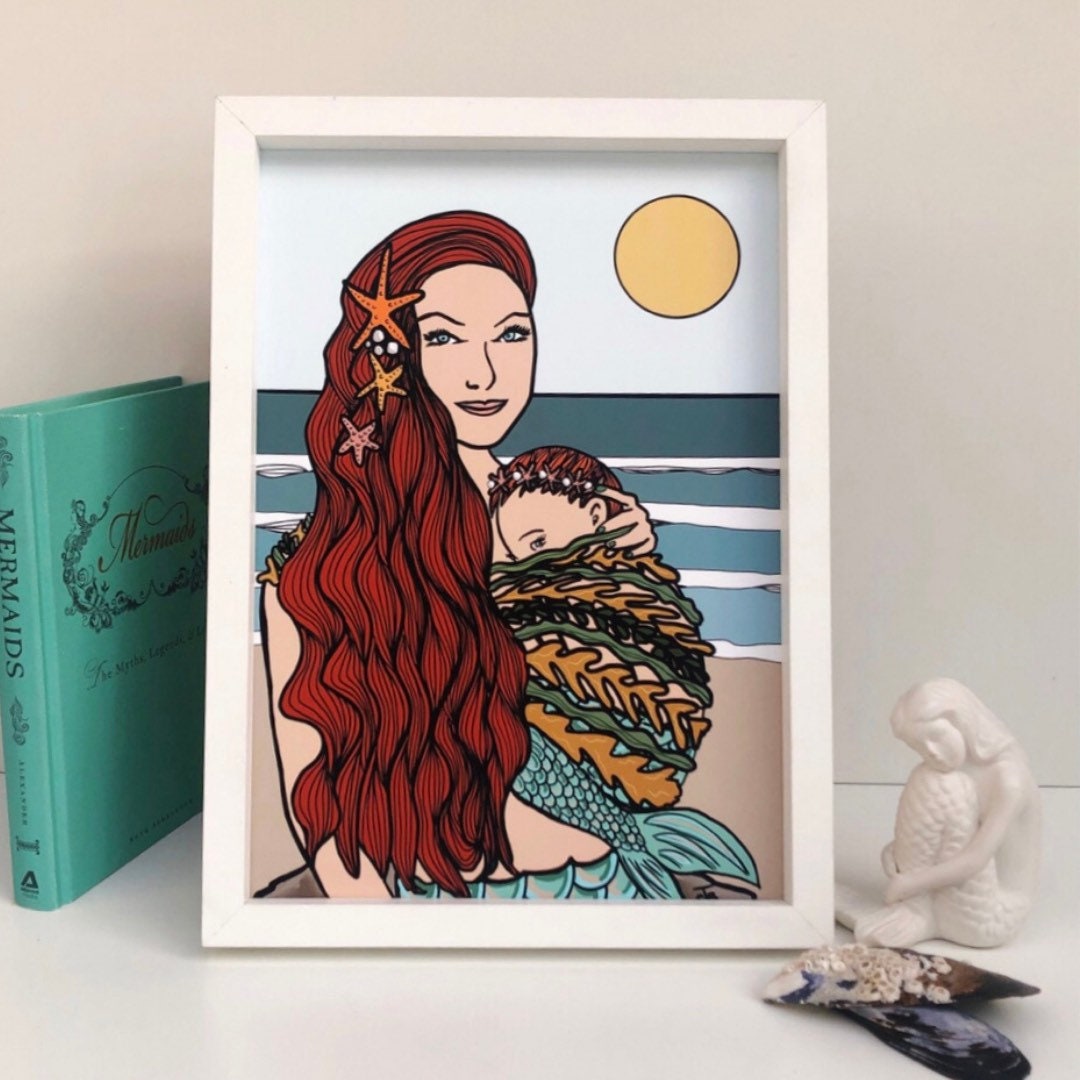 Mermaid Mama Collection - Mother and Baby - New Baby - Mothers Day ...