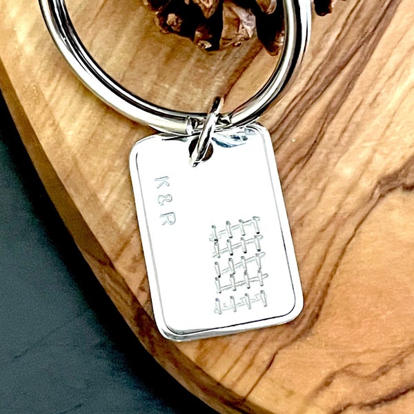 25th Wedding Anniversary Key Rings - Etsy