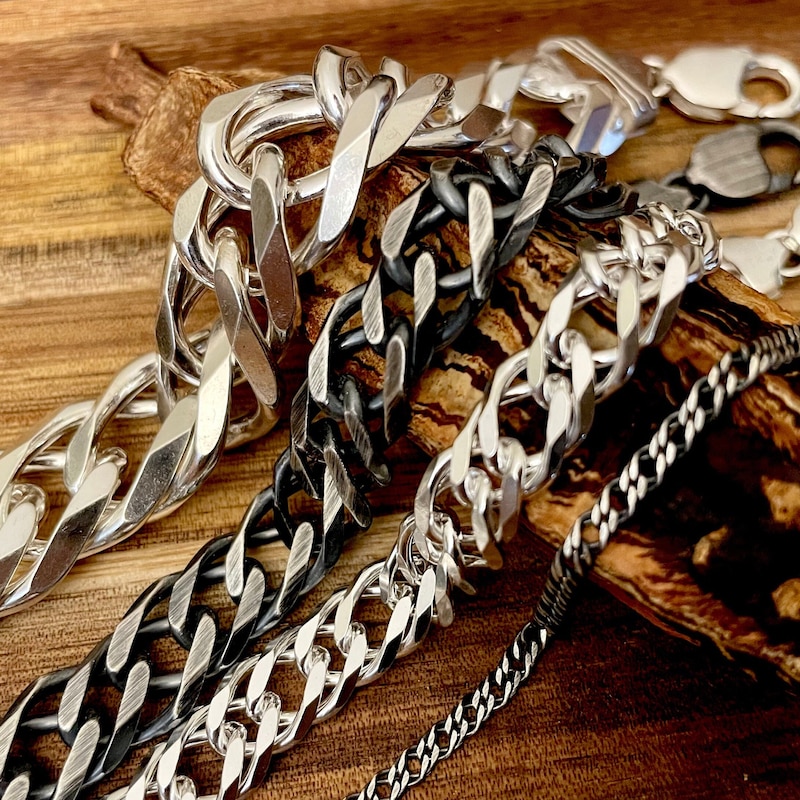 Heavy Silver Chain - Etsy