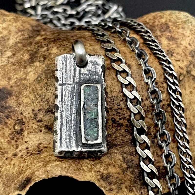 Crushed Opal Necklace Men - Etsy