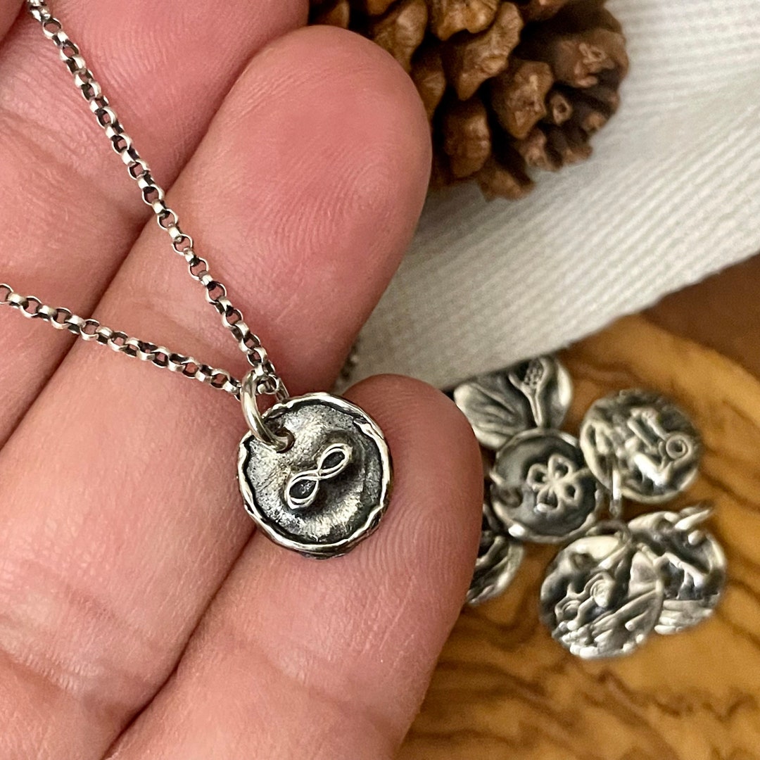 Infinity Necklace Handmade in Sterling Silver, Gift for Her, Infinity ...