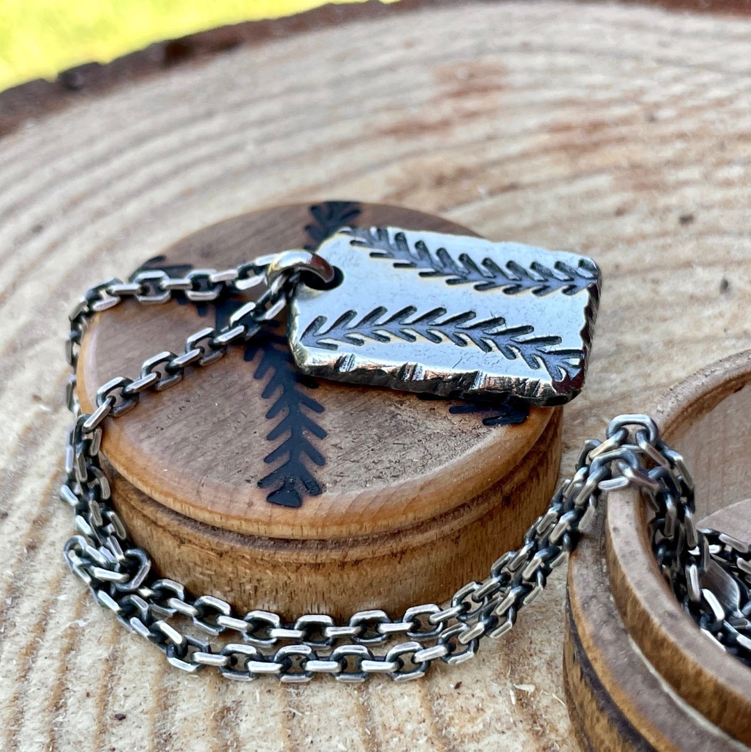 Mens Baseball Necklace Sterling Silver, Custom Personalized Silver ...