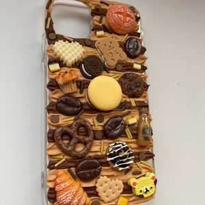 Breakfast Sweets Case - Phone Case - Kawaii Decoden Phone Case - Etsy