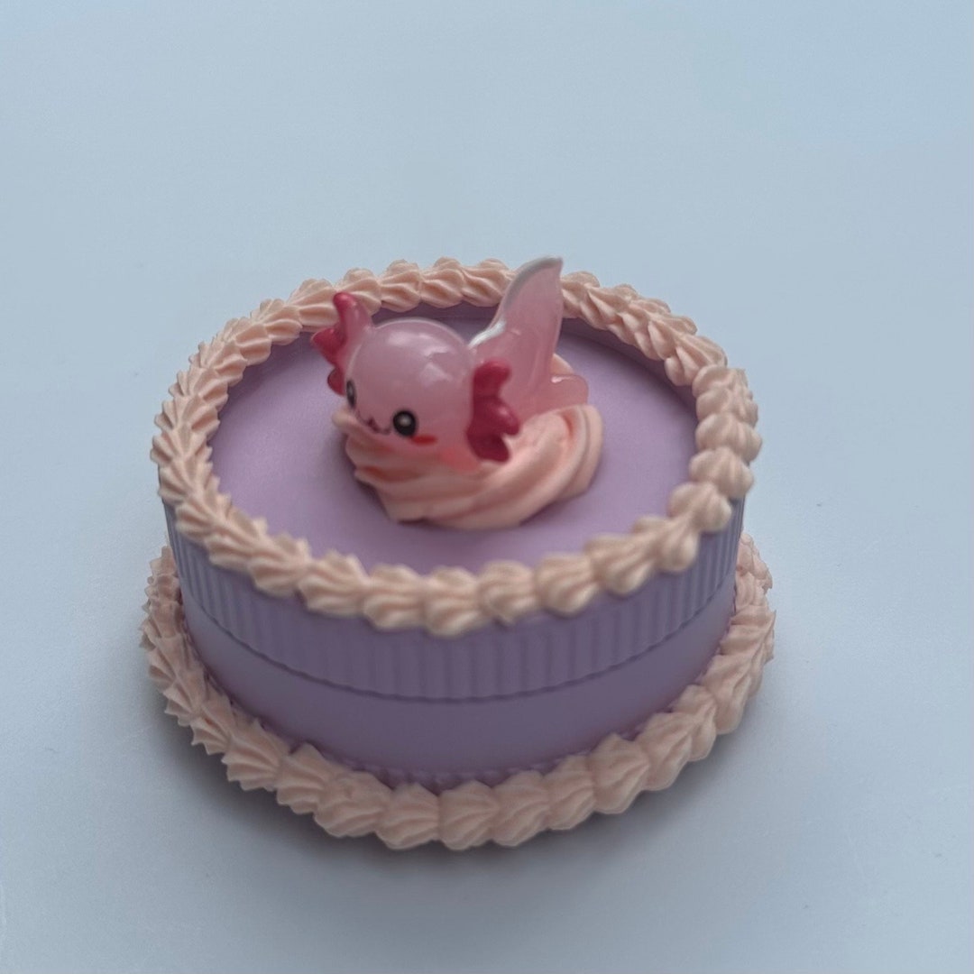Customizable Axolotl Cake Grinder Fake Cake Grinder Cute - Etsy