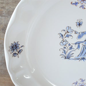 French Vintage Decorative Plate Provencal Blue and White - Etsy