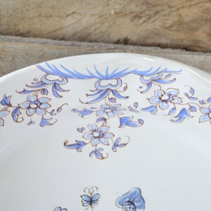 French Vintage Decorative Plate Provencal Blue and White - Etsy