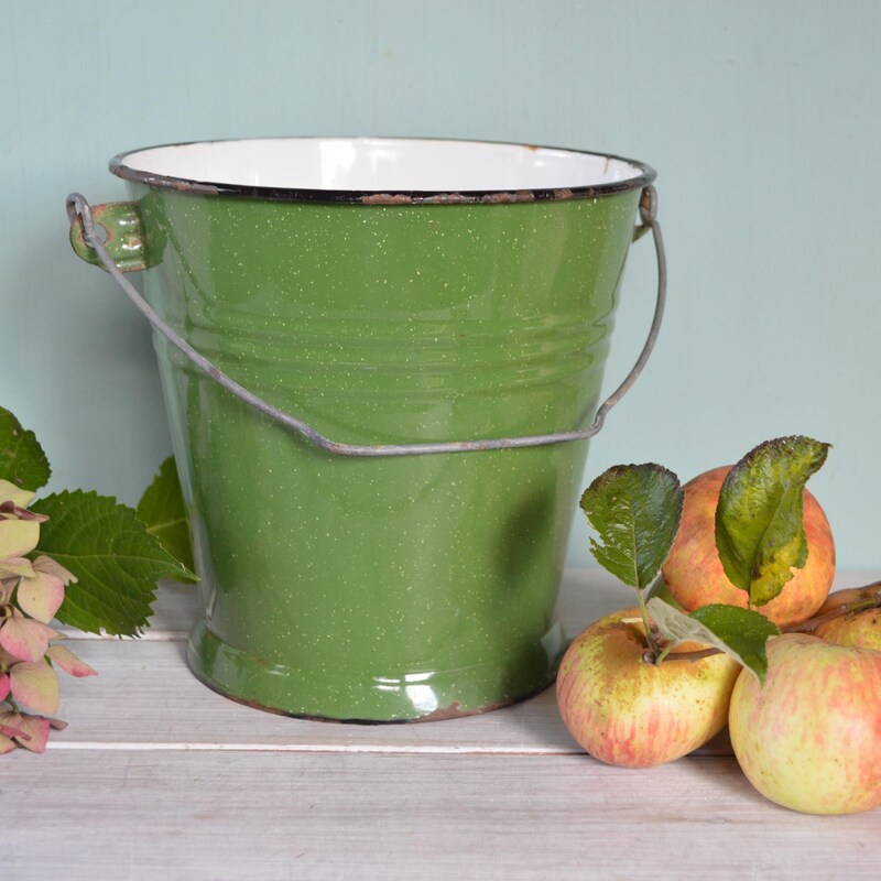 Enamel Bucket - Etsy