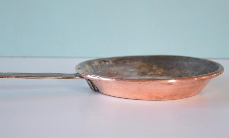 Vintage Copper Frying Pan Small French Antique Copper - Etsy