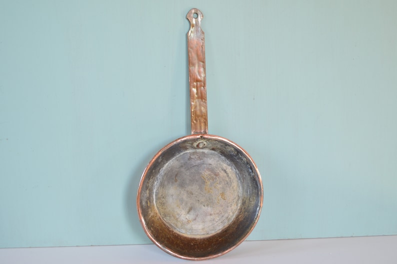Vintage Copper Frying Pan Small French Antique Copper - Etsy
