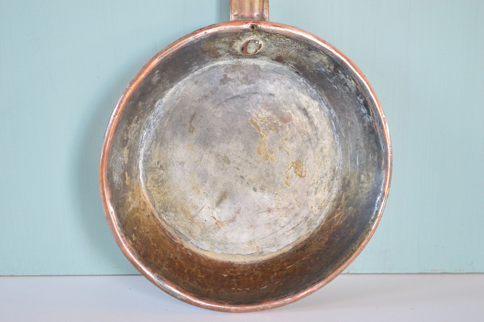 Vintage Copper Frying Pan Small French Antique Copper - Etsy