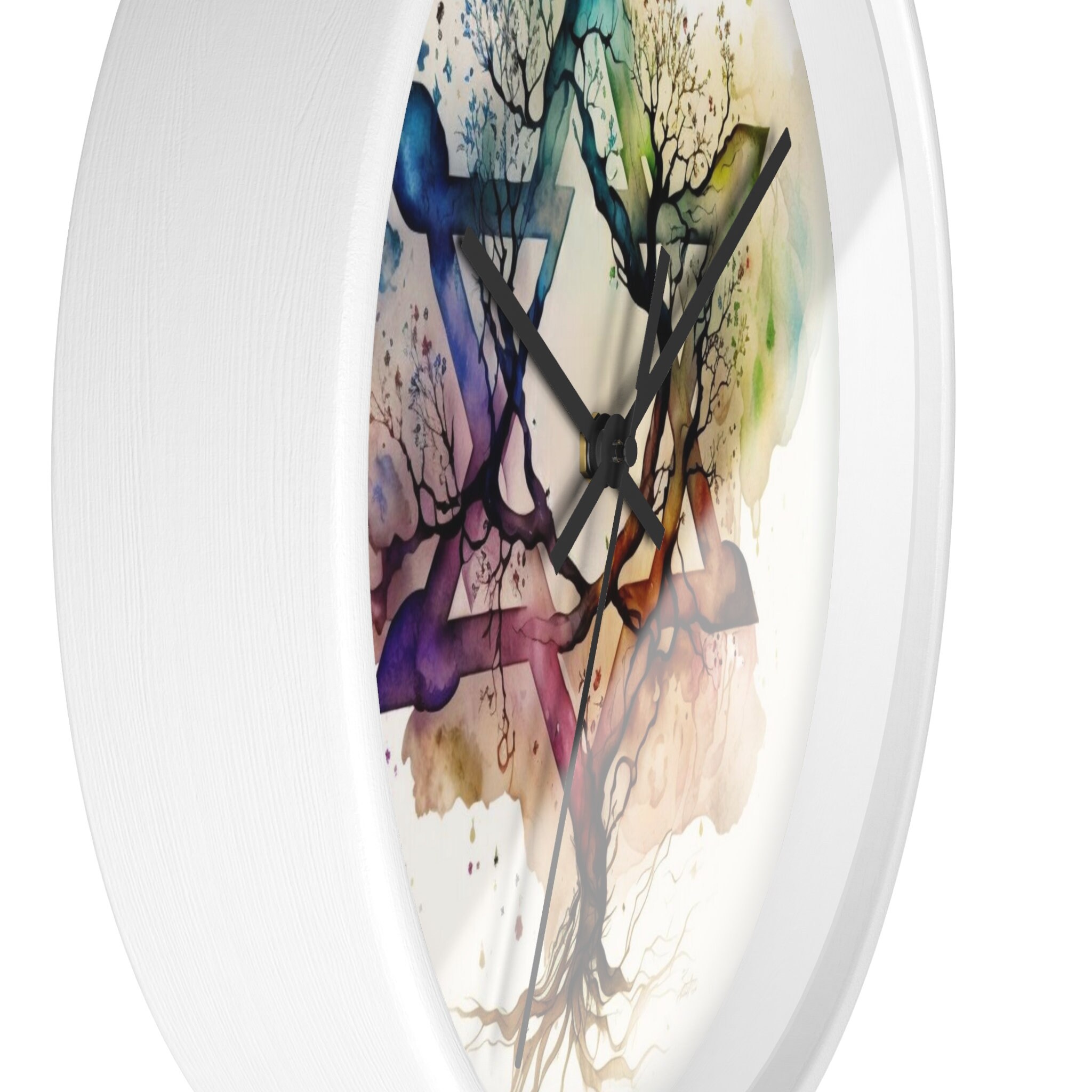 Tree of Life Star of David Clock, Jewish Wall Art - Etsy