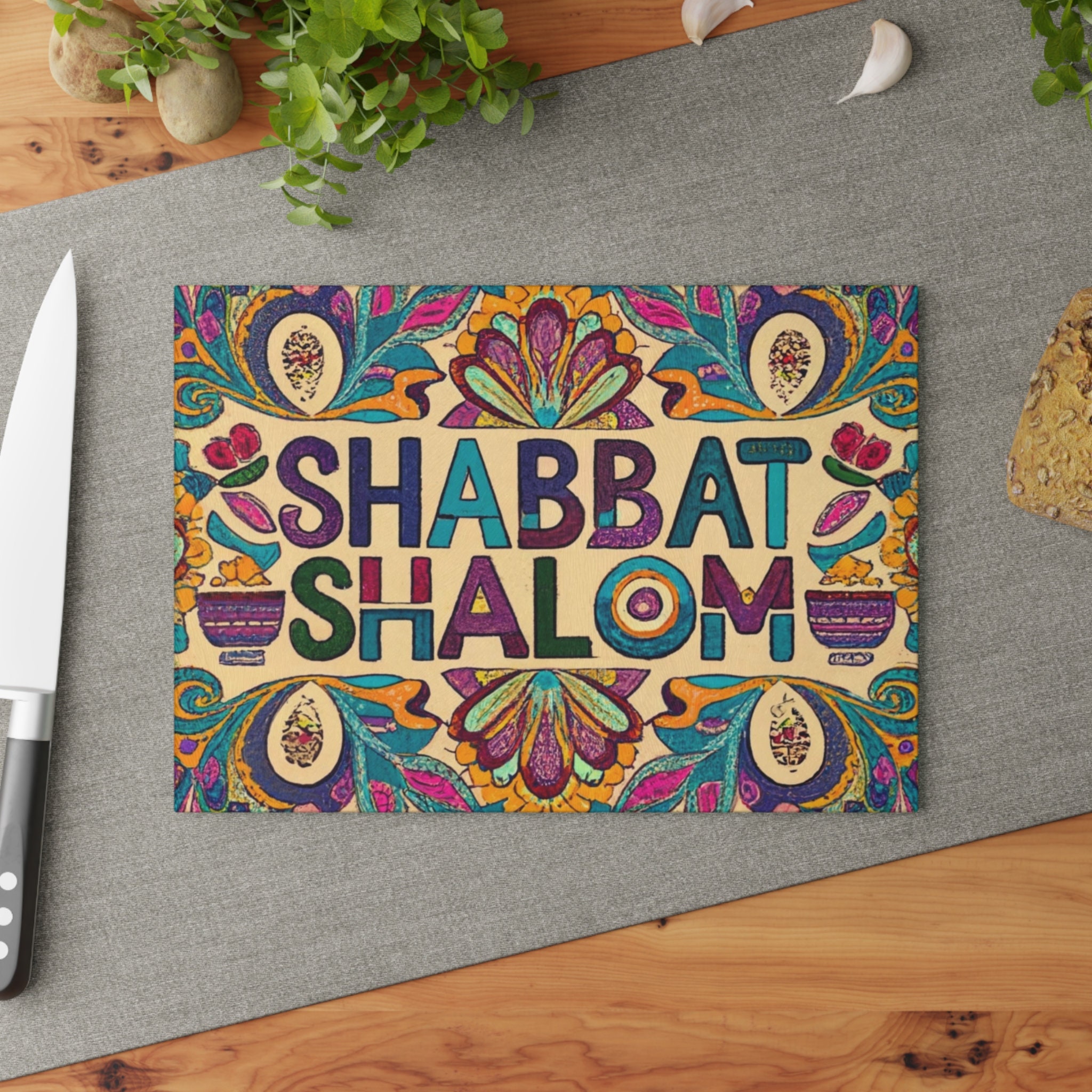 Challah Board, Challah Tray, Challah Plate, Color Agate Silver Look ...