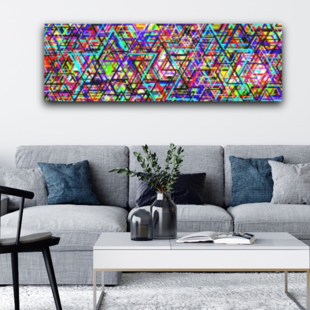 Abstract Star of David, Israel Art, Colorful Magen David - Etsy