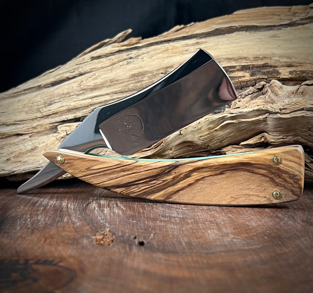 French Point Straight Razor, 1095 Blade, by Valentini Garage Works - Etsy