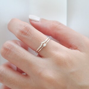 Sterling Silver Delicate Chevron Ring,vermeil,thin,dainty Skinny Band ...
