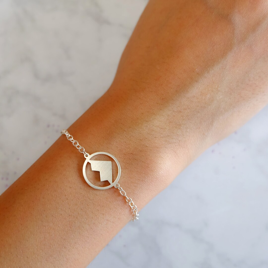 Sterling Silver Mountain Bracelet , Mountain Jewelry , Wanderlust ...