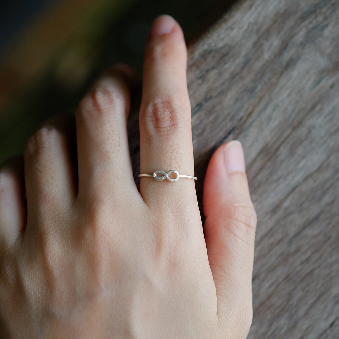 Sterling Silver Infinity Ringtiny Infinity Ringanniversary | Etsy