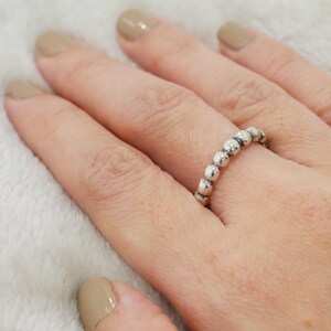 Sterling Silver Dainty Dot Ring,minimalist Ring,stacking Ring,simple ...