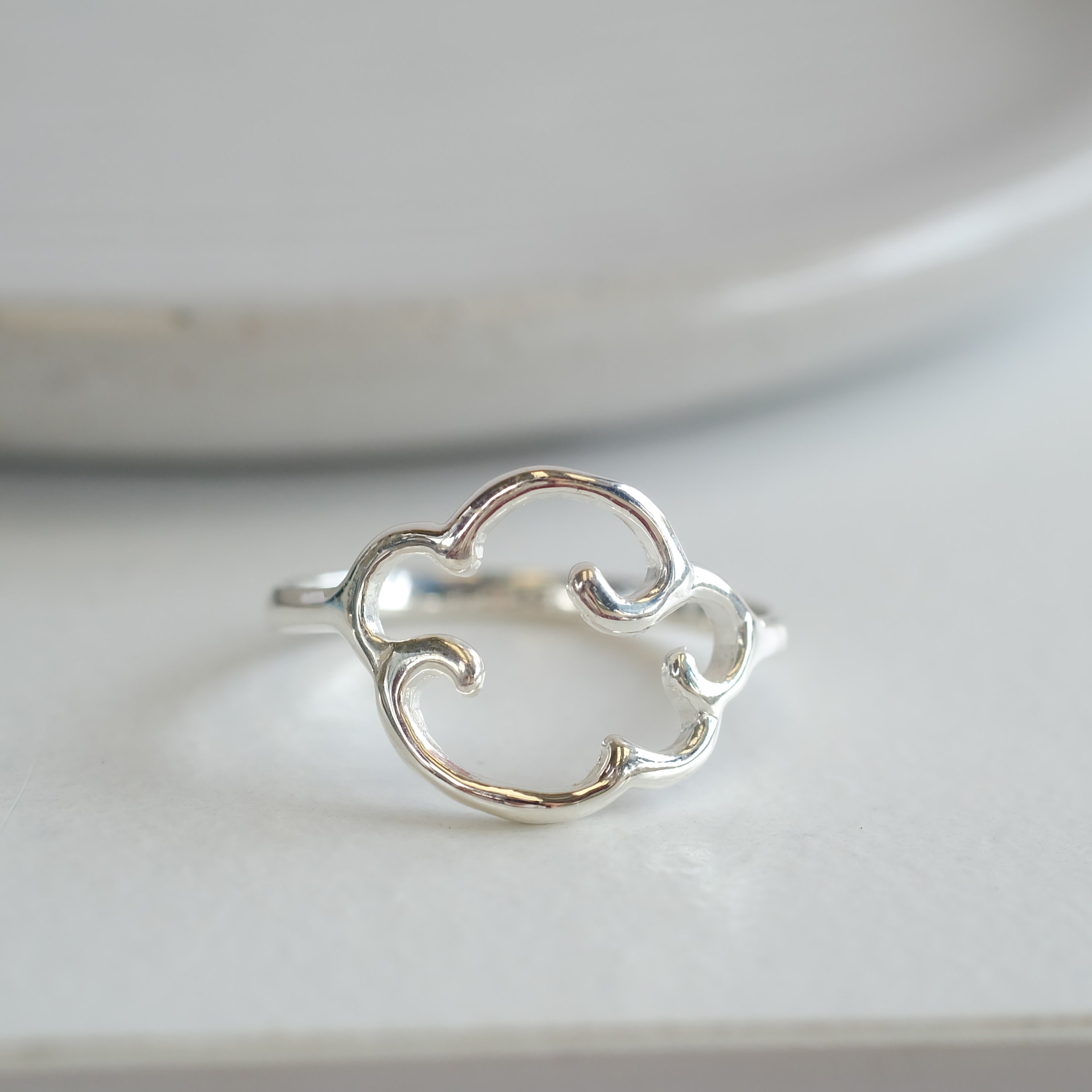 Cumulus Cloud Ring in Sterling SilverCloud RingNature | Etsy
