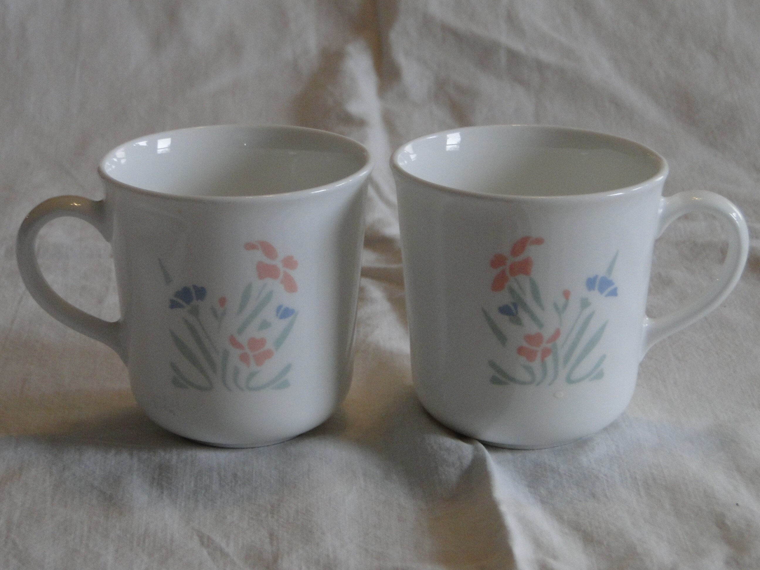 Set of 2 Corning Corelle STENCIL GARDEN Pattern Coffee Cups - Etsy