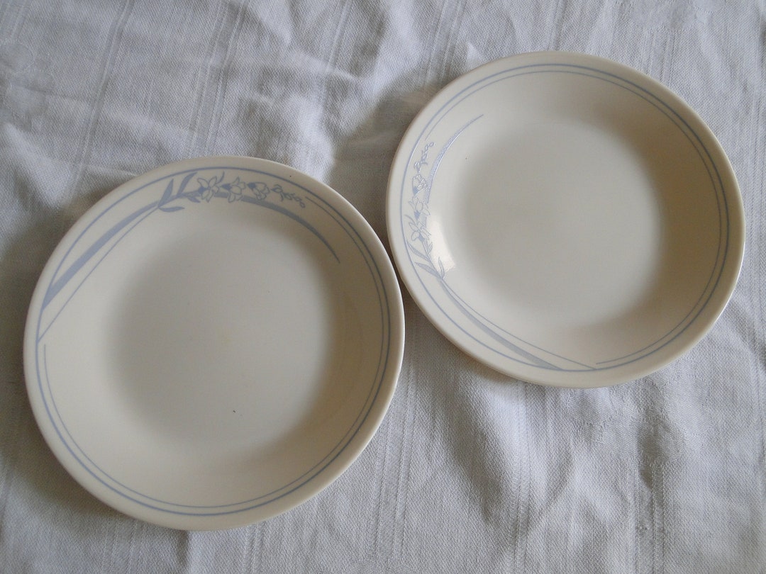 Set of 2 Corning Corelle BLUE LILY Pattern 6-3/4" Bread Plates - Etsy