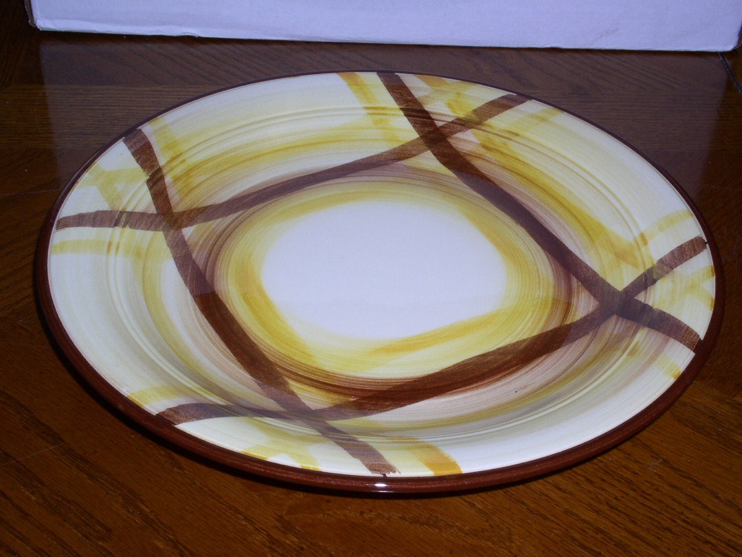 Vernonware Hand-painted ORGANDIE Pattern 12-1/4" Round Chop Plate - Etsy