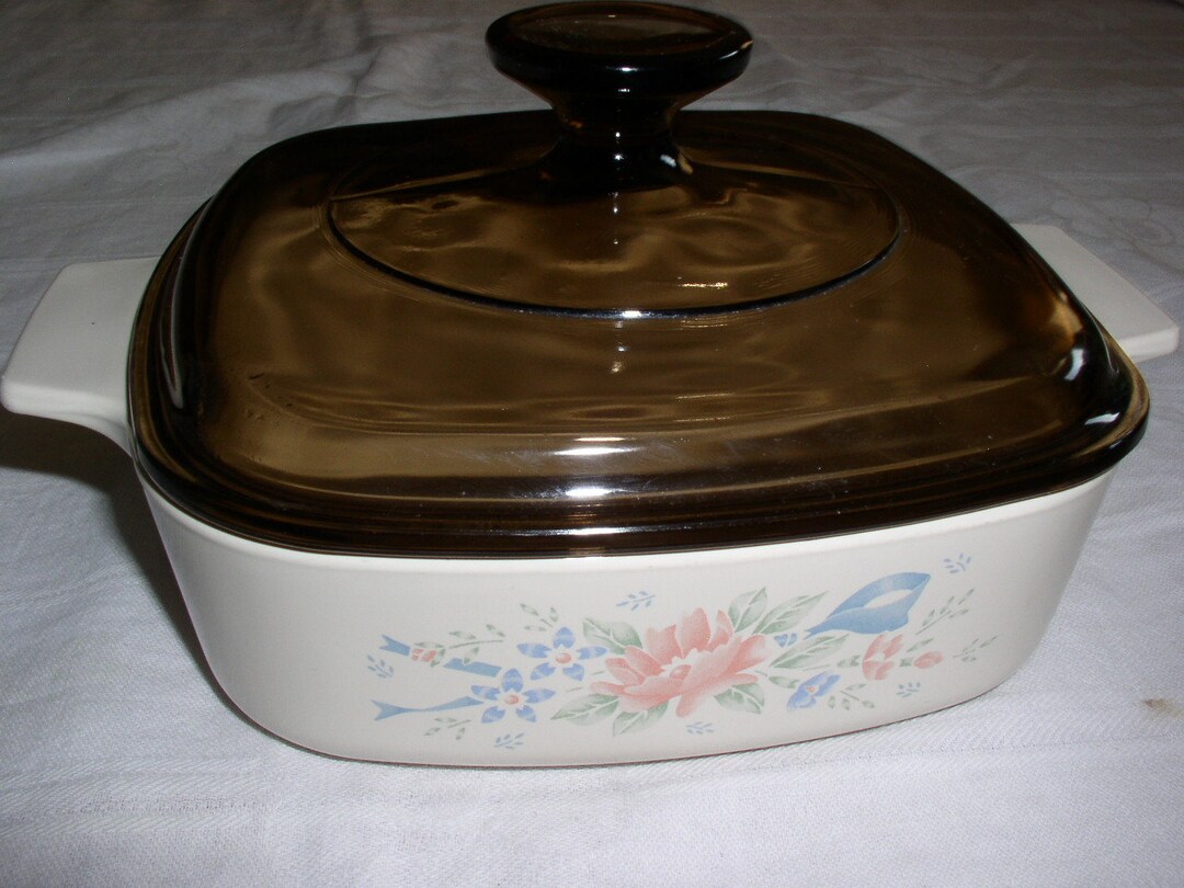 Corning SYMPHONY Pattern A-1 Covered 1 Quart Saucepan With Storage Lid ...