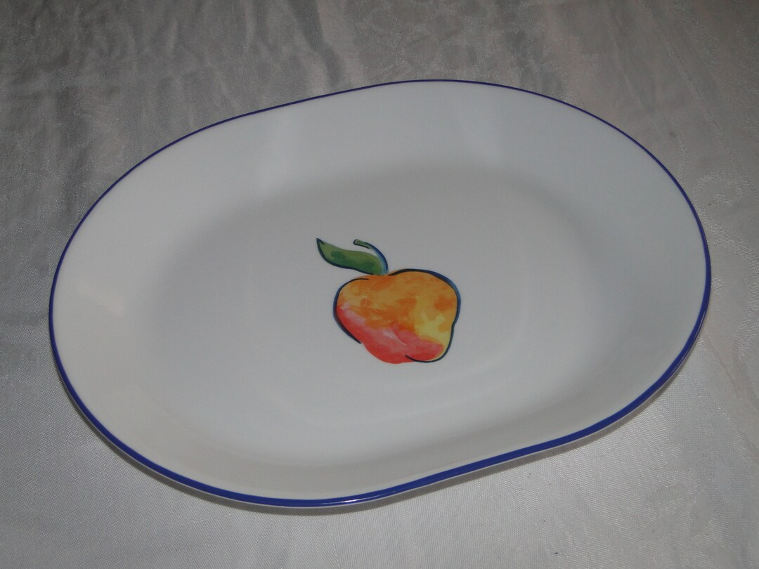 Corning Corelle FRUIT BASKET Pattern 12.25" Oval Serving Platter - Etsy