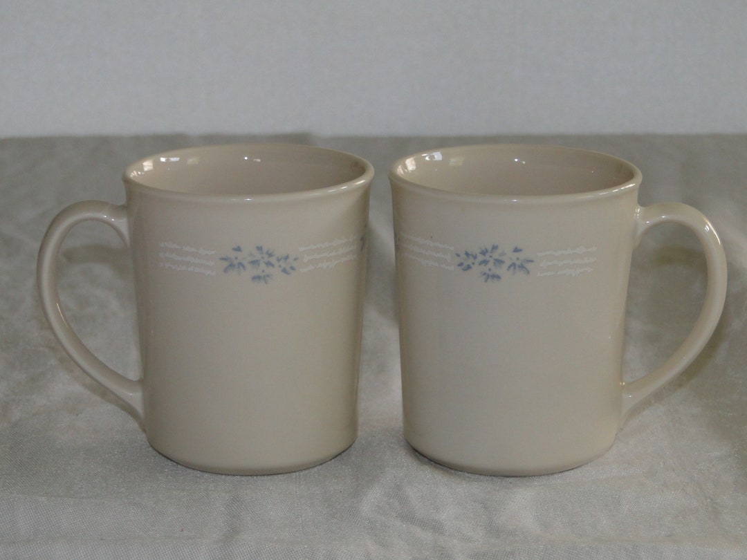 Set of 2 Corning Corelle LACE BOUQUET Pattern Coffee Cups - Etsy