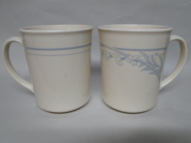 Set of 2 Corning Corelle BLUE LILY Pattern Coffee Cups - Etsy