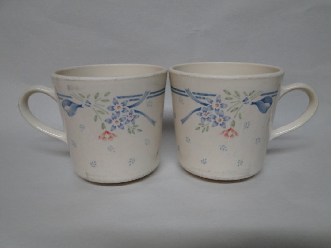 Set of 2 Corning Corelle SYMPHONY Pattern Coffee Cups - Etsy