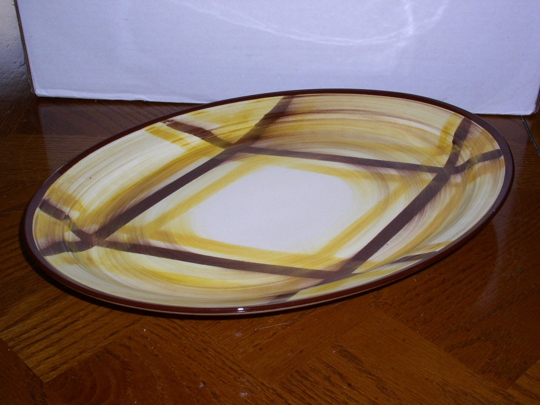 Vernonware Hand-painted ORGANDIE Pattern 13-3/4 Oval - Etsy