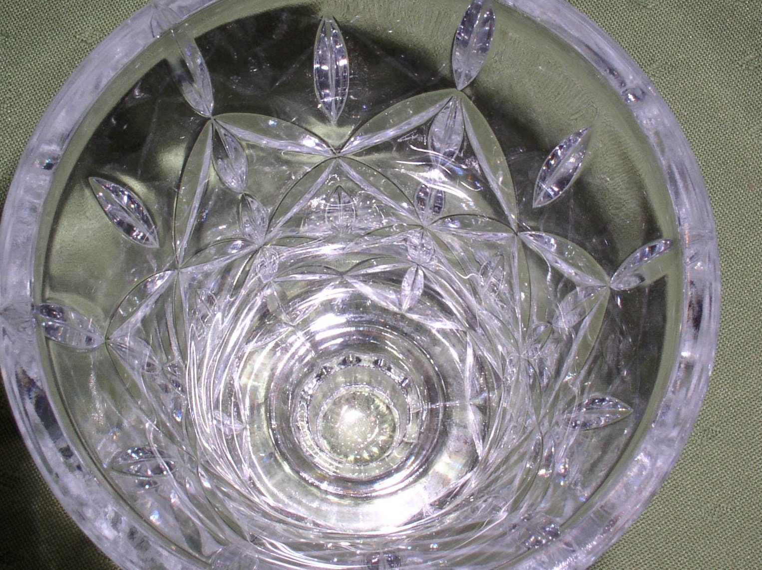 Clear Crystal Diamond Pattern Cut Glass 7 Tall Candle Holder / Vase - Etsy