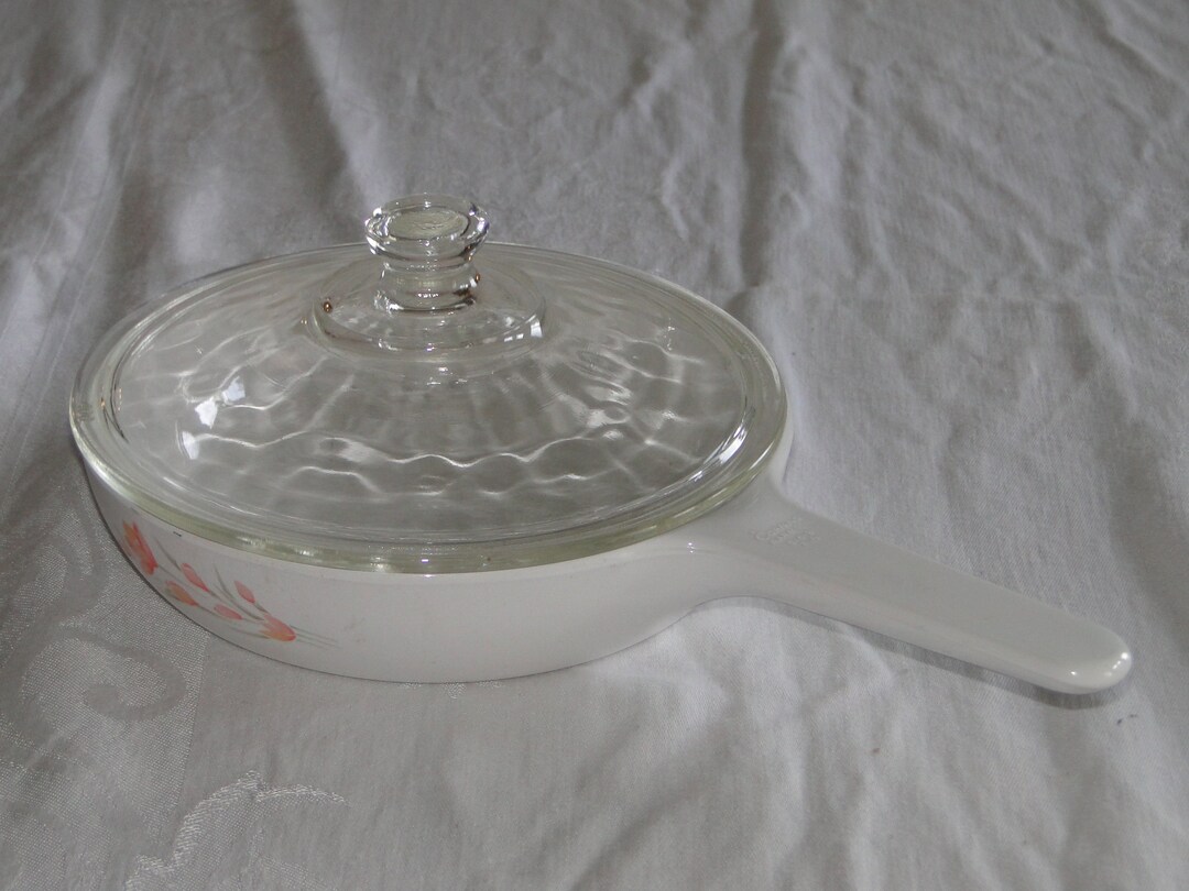 Corning Ware Corelle PEACH GARLAND Pattern 7" Covered Skillet - Etsy