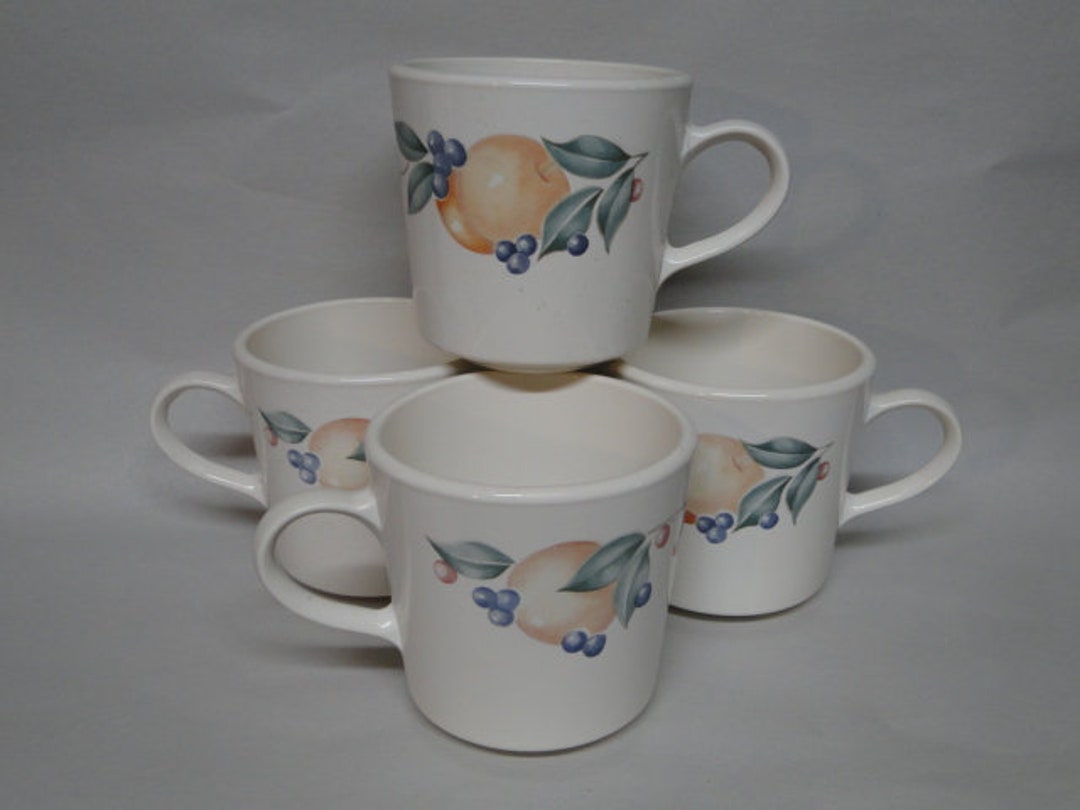 Set of 4 Corning Corelle ABUNDANCE Pattern Coffee Cups - Etsy