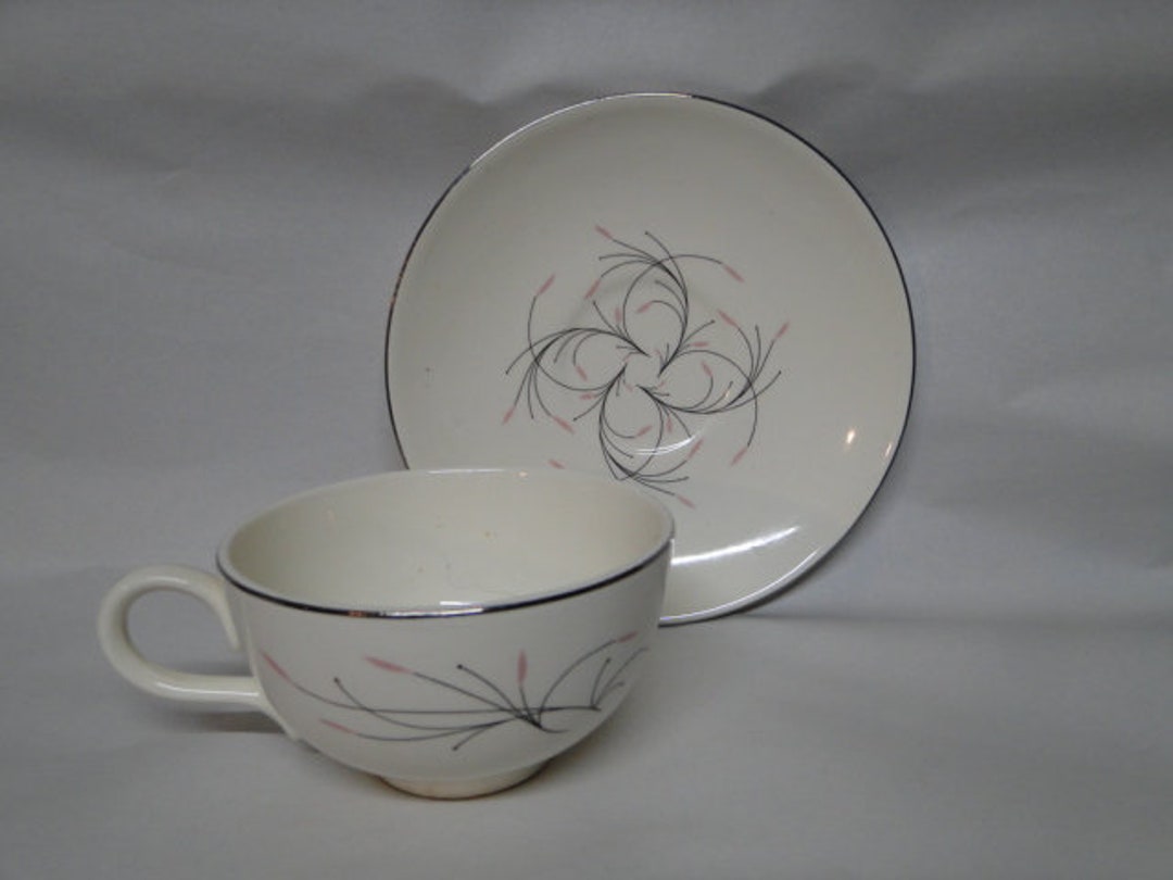 Homer Laughlin Rhythm CAPRI PINK Pattern Cup & Saucer Set - Etsy