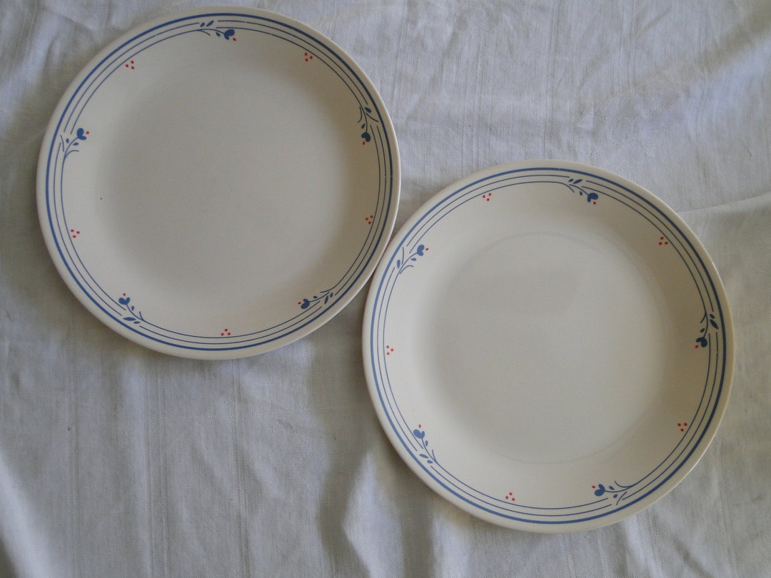 Set of 2 Corning Corelle COUNTRY VIOLETS Pattern 10-1/4" Dinner Plates ...