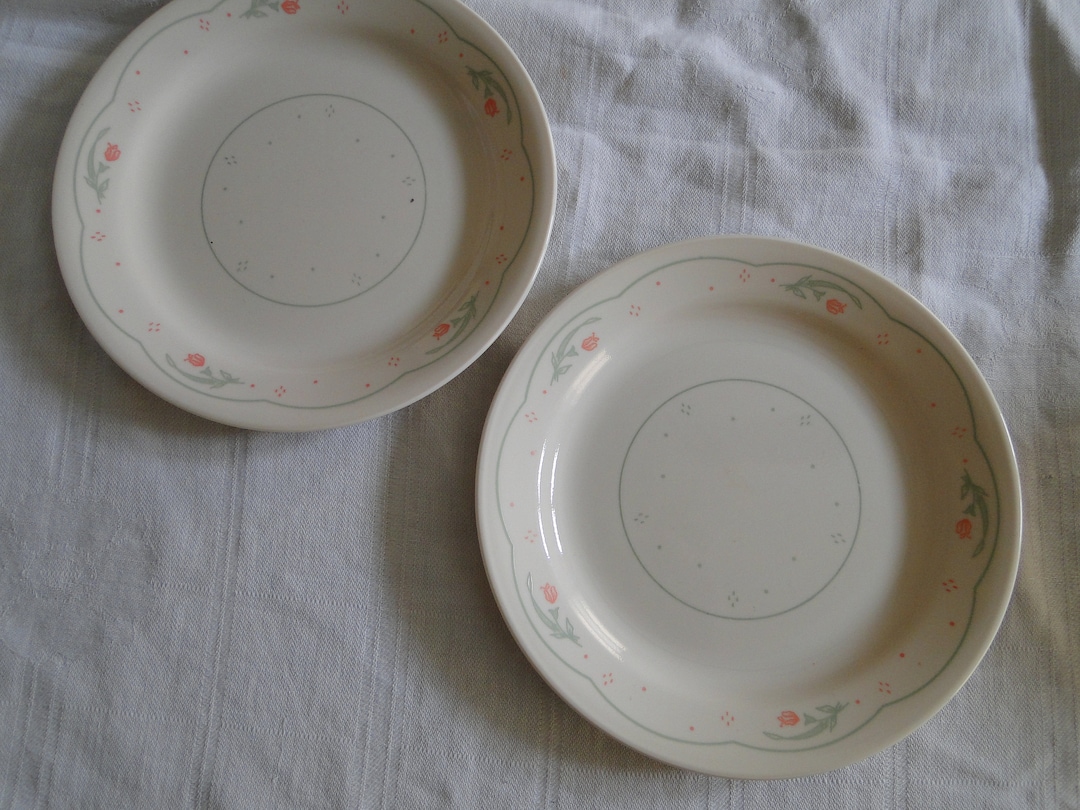 Set of 2 Corning Corelle CALICO ROSE Pattern 7-1/4" Bread Plates - Etsy