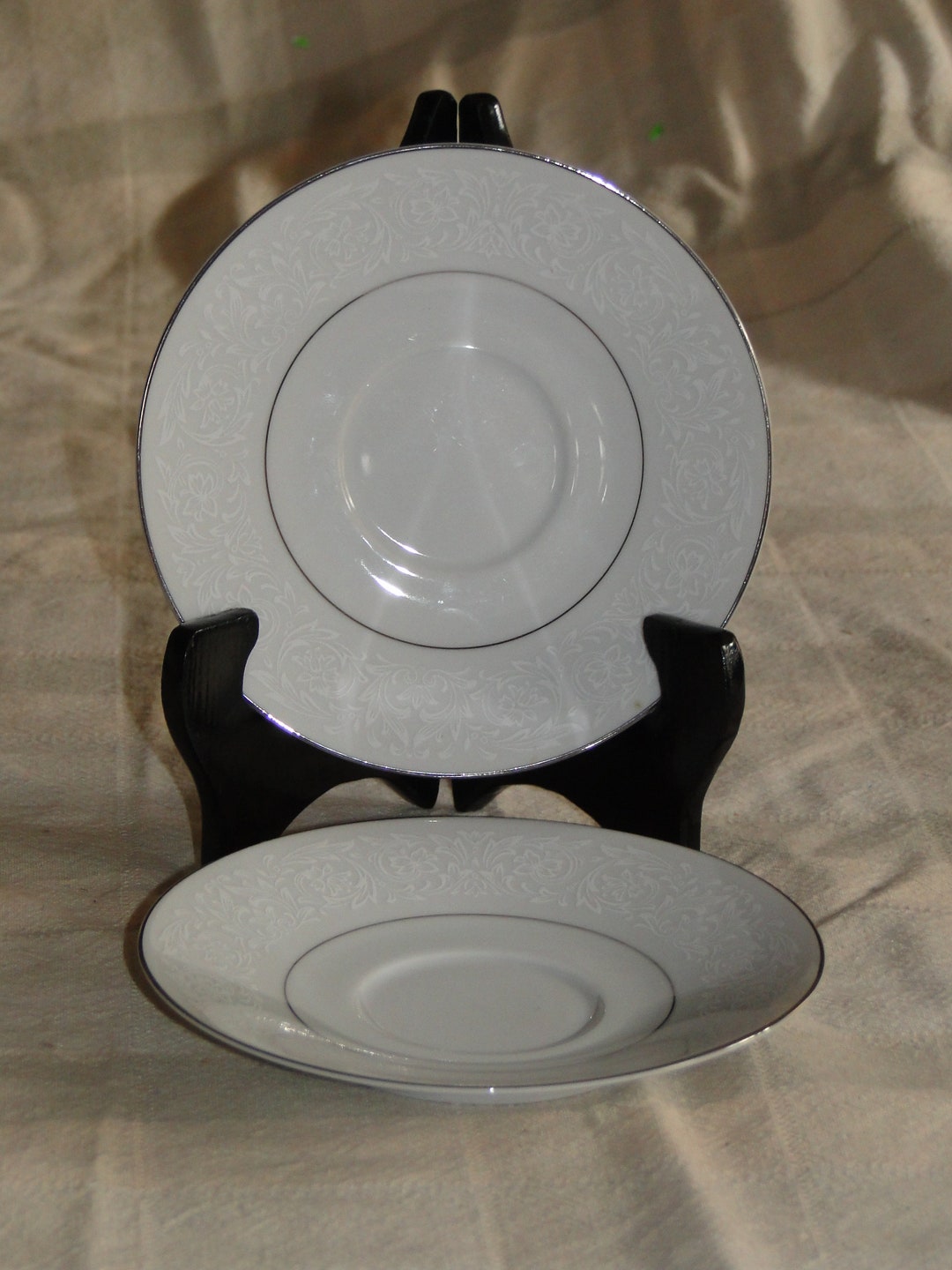 Set of 2 Carlton China PLYMOUTH Pattern Saucers - Etsy