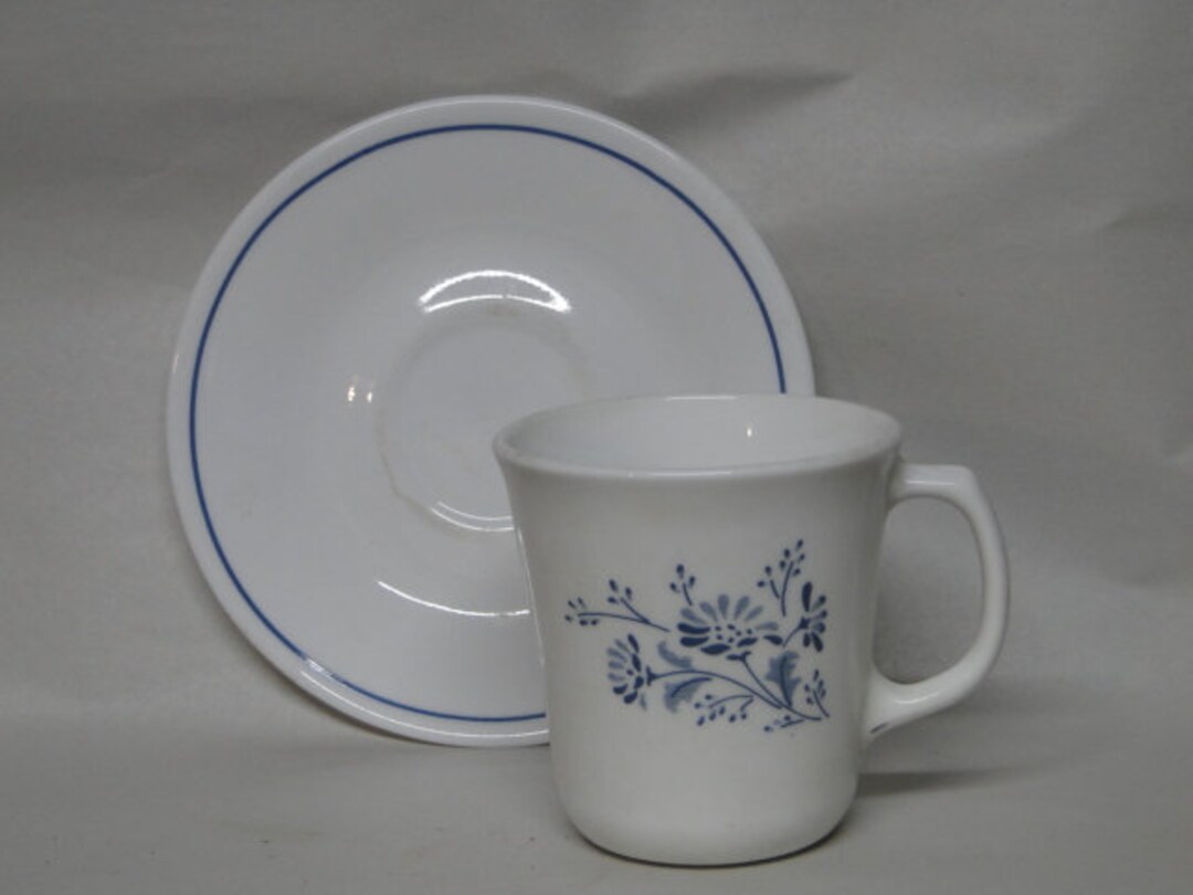 Corning Corelle COLONIAL MIST Pattern Coffee Cup and Saucer - Etsy