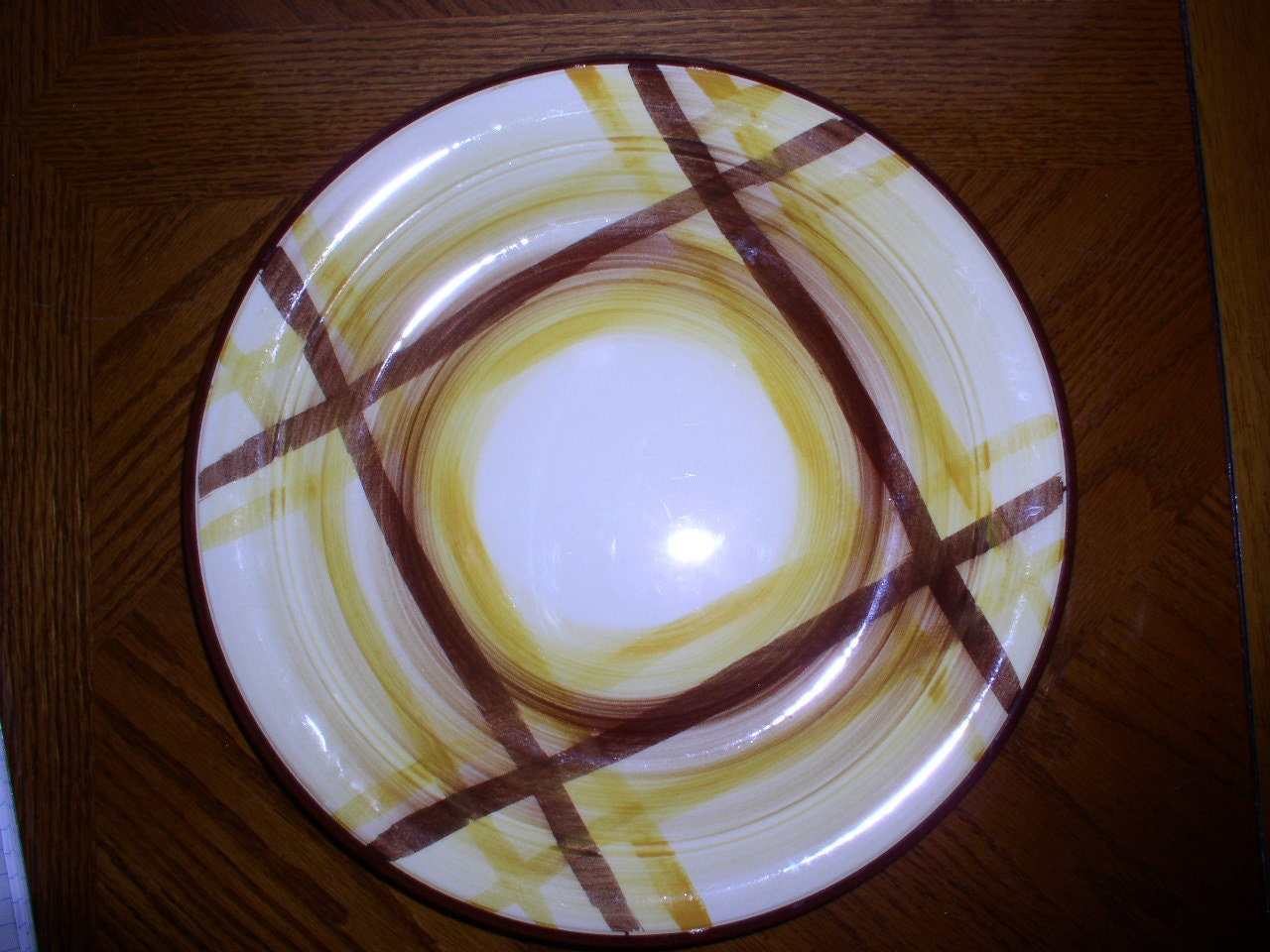 Vernonware Hand-painted ORGANDIE Pattern 12-1/4" Round Chop Plate - Etsy