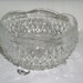 Indiana Glass DIAMOND POINT Pattern Clear Glass 3-toed Candy / Nut Bowl ...