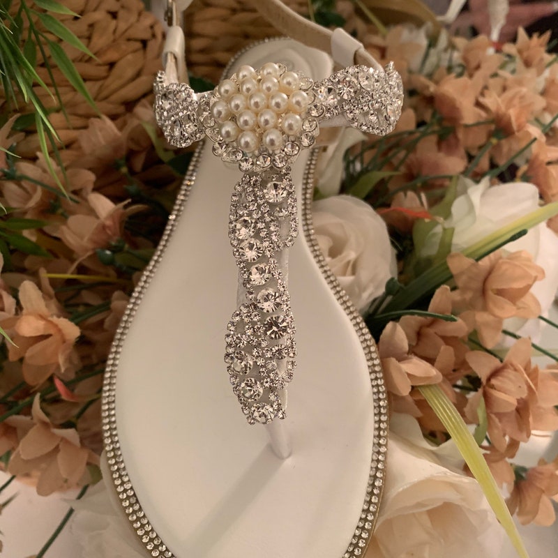 Rhinestone Sandals - Etsy