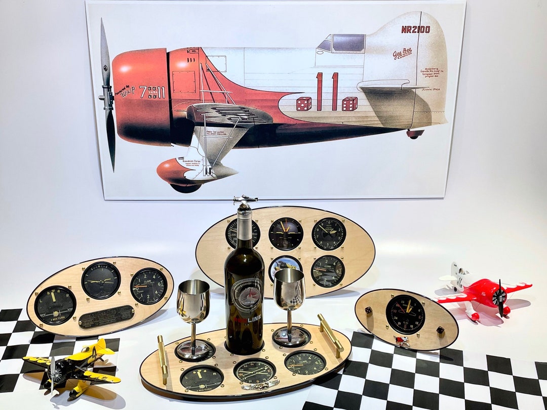 Gee Bee Air Racer Super Sportster Serving Tray 7 Eleven Dice Clock ...