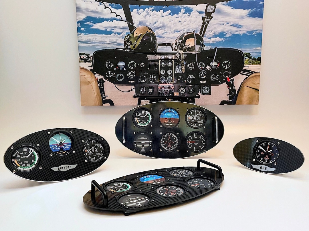 Helicopter 6 Pack Flight Display - Modern Aviation Serving Tray ...
