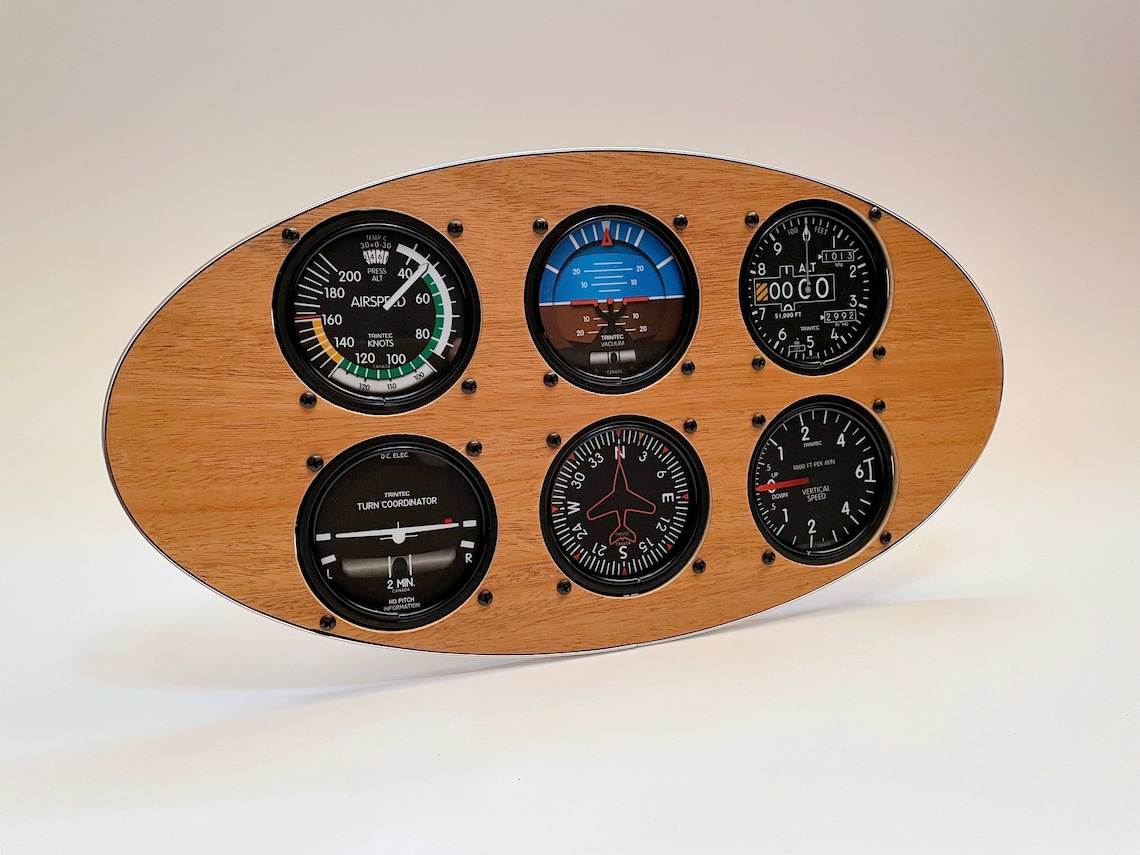 Cessna Six Pack Flight Deck Displays Private Pilot Home Decor Aviation ...