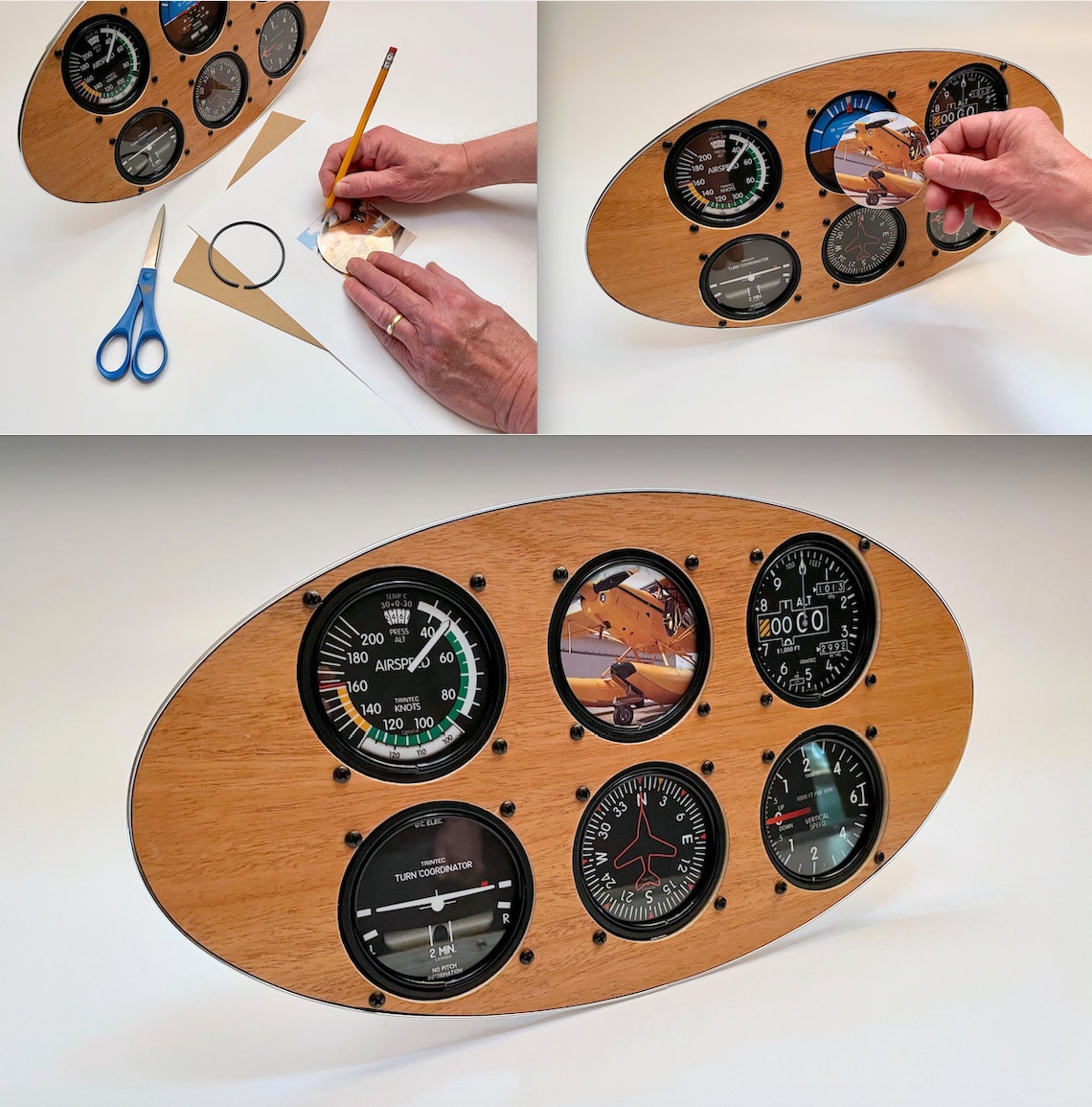 Cessna Six Pack Flight Deck Displays Private Pilot Home Decor Aviation ...